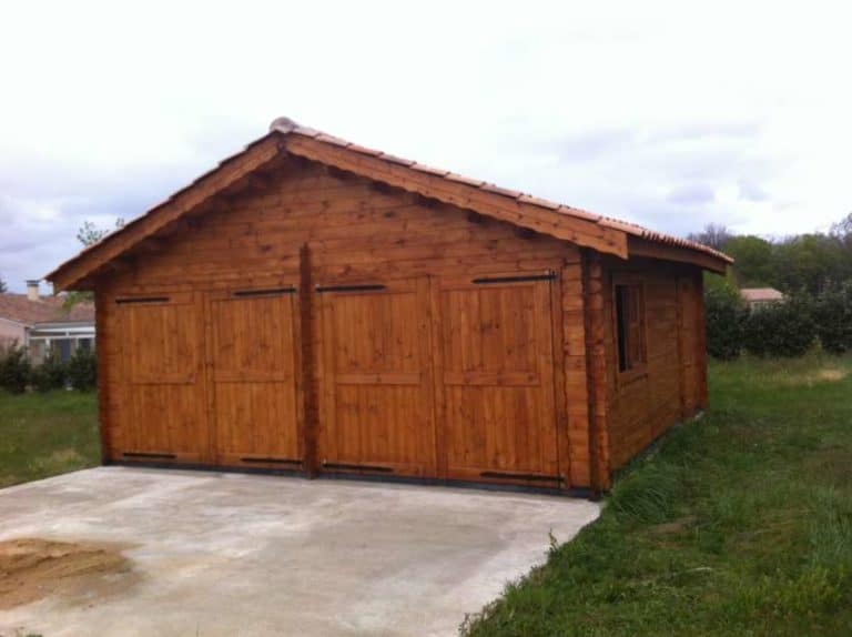 L'Européenne de chalets - garage double, indépendant, kit, bois, véhicule